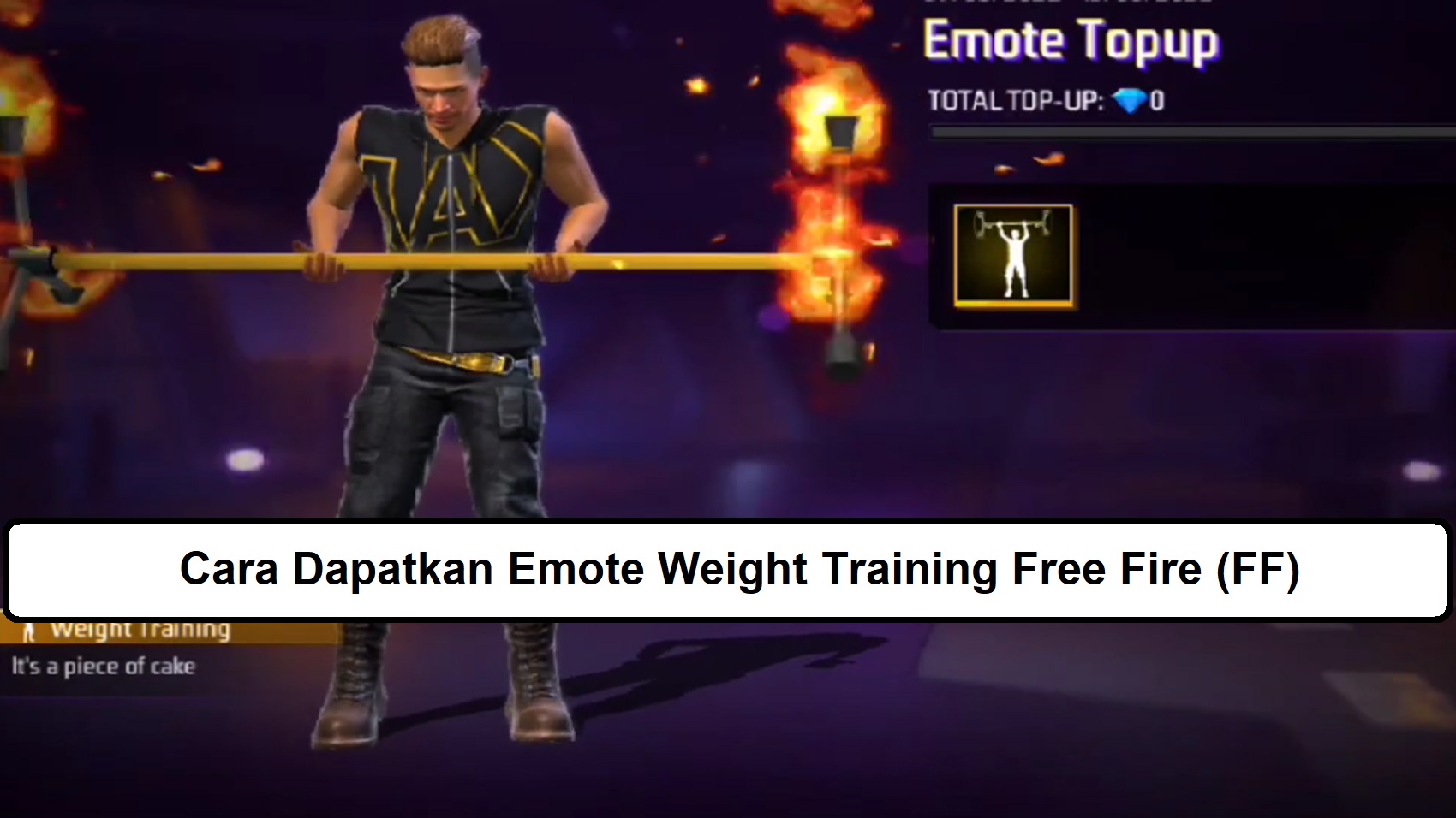 Cara Dapatkan Emote Weight Training Free Fire (FF) – Esportsku