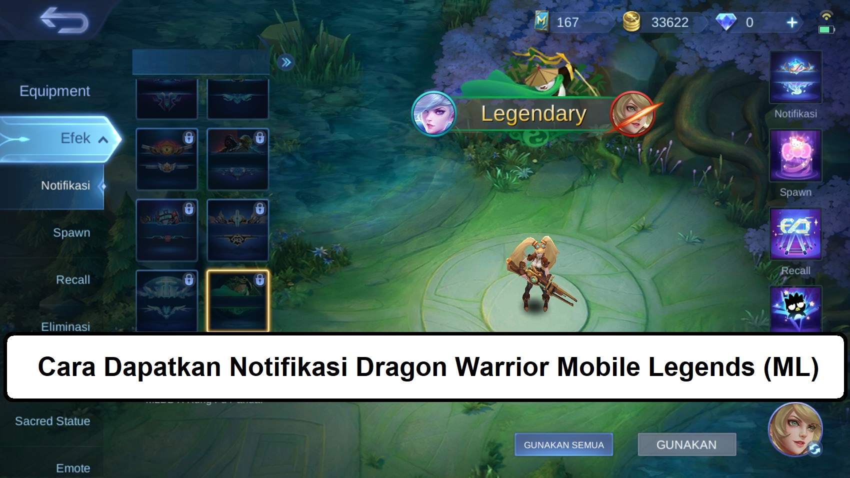 Cara Dapatkan Notifikasi Dragon Warrior Mobile Legends (ML) – Esportsku