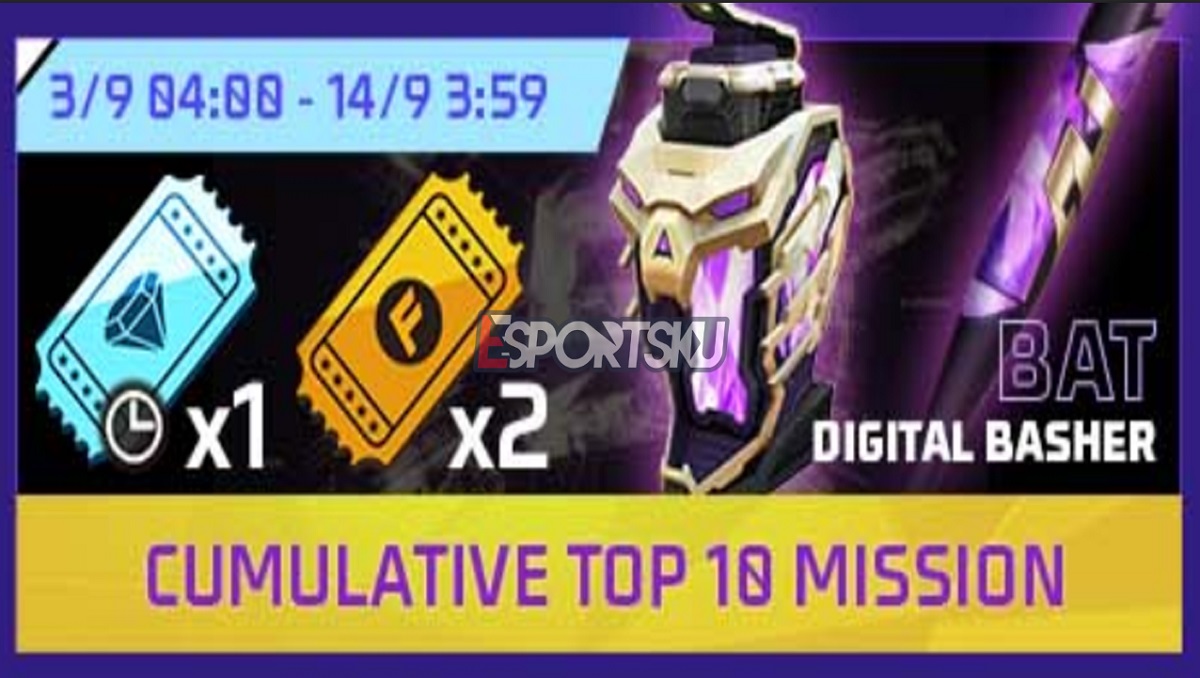 Cara Dapatkan Skin Bat Digital Basher Free Fire (FF) – Esportsku