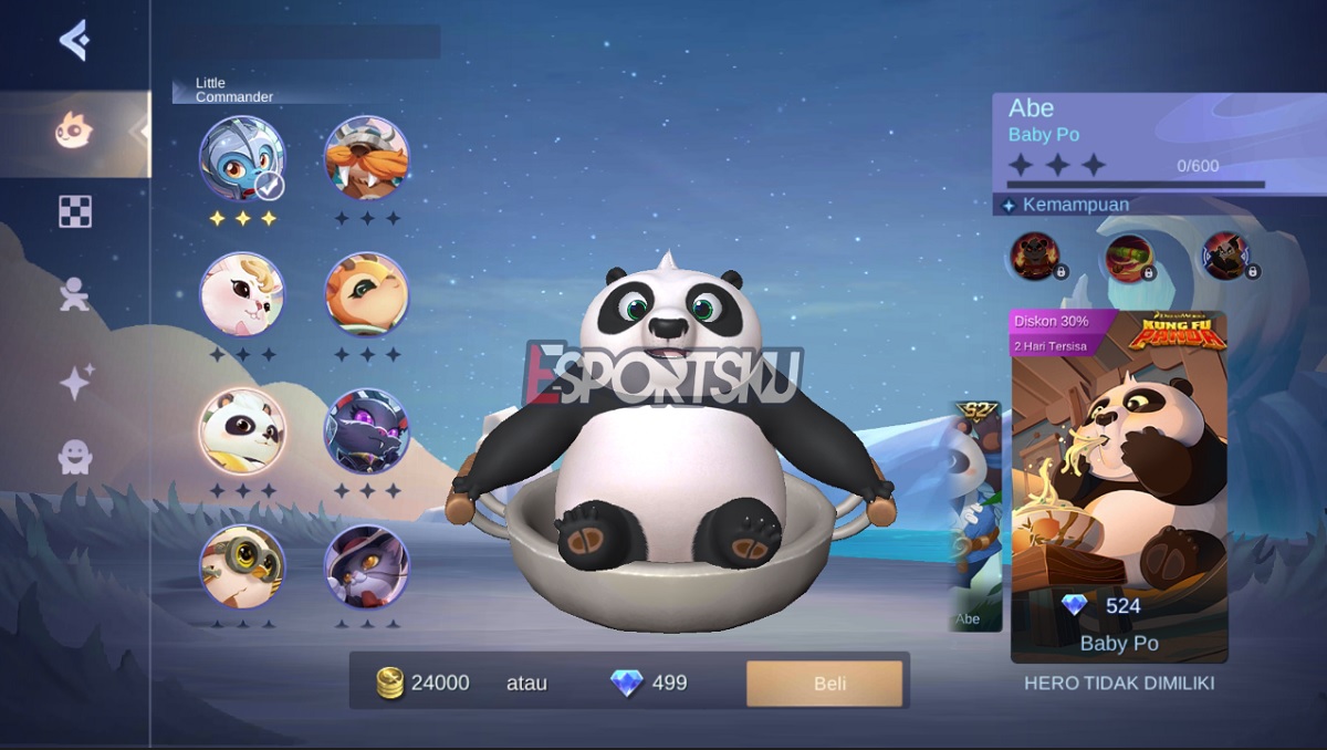 Cara Dapatkan Skin Commander Baby Po Mobile Legends (ML) – Esportsku