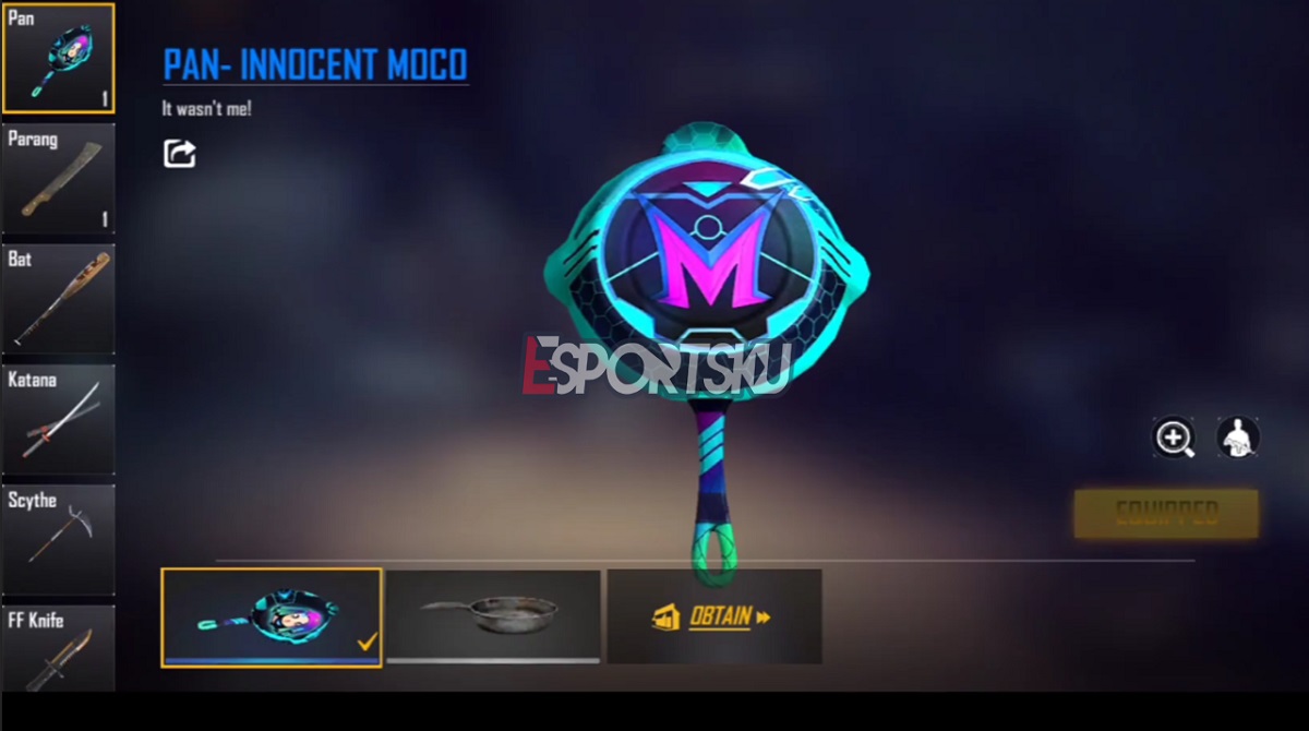 Cara Dapatkan Skin Pan Innocent Moco Free Fire (FF) – Esportsku