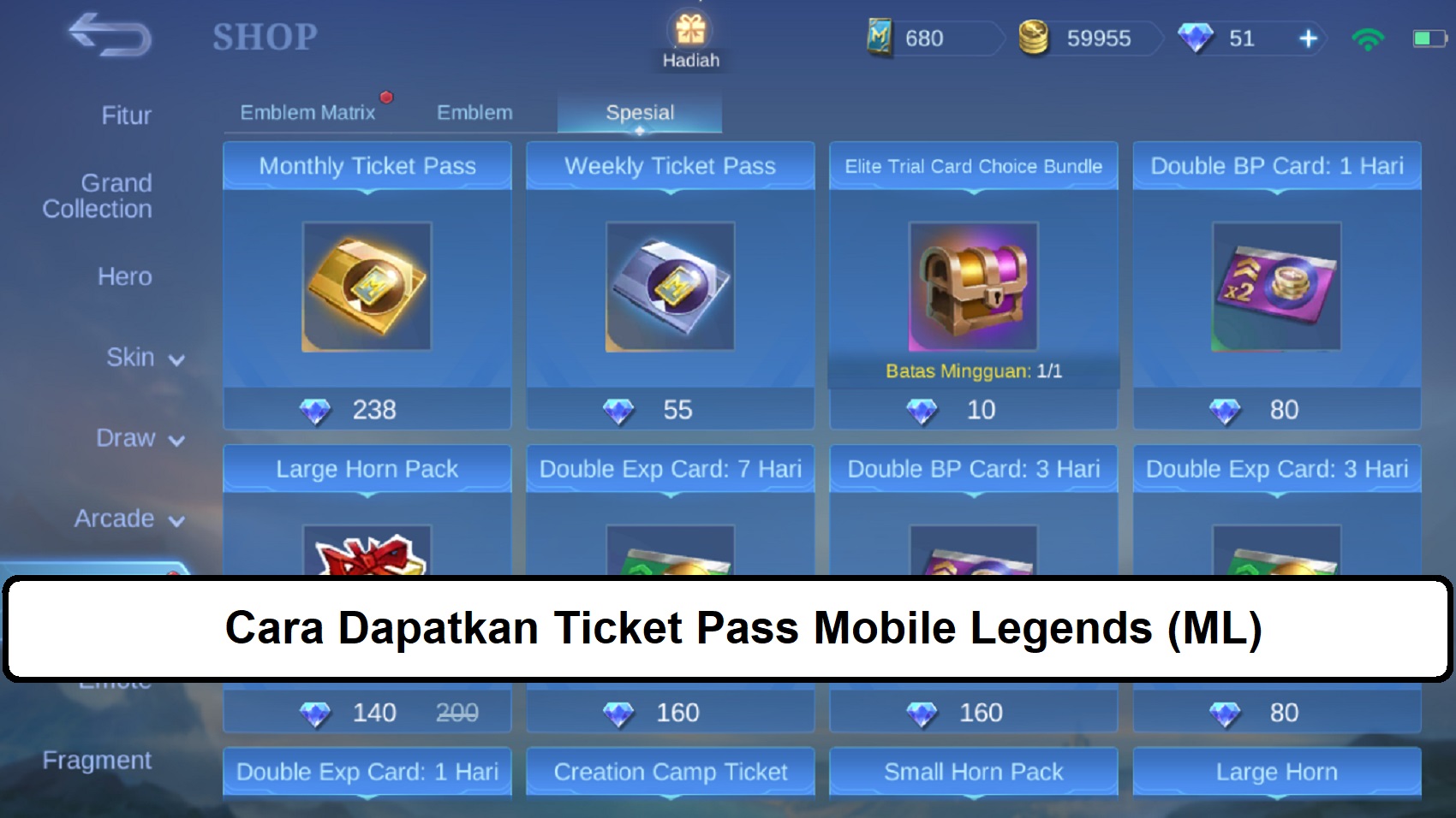 Cara Dapatkan Ticket Pass Mobile Legends (ML) – Esportsku
