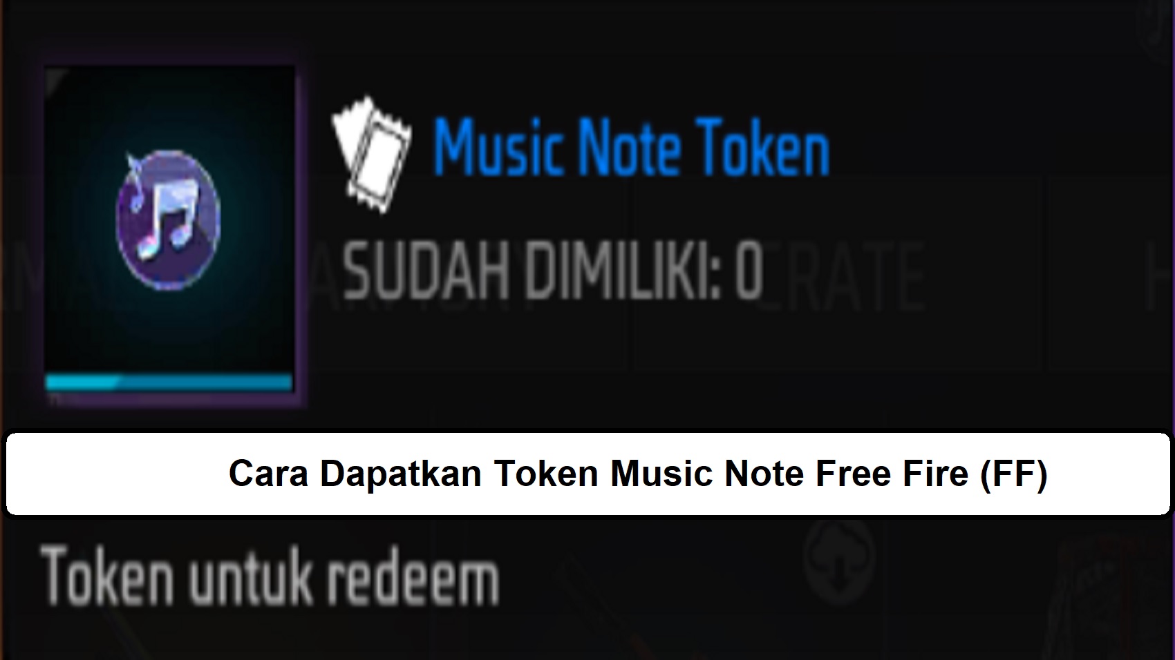 Cara Dapatkan Token Music Note Free Fire (FF) – Esportsku