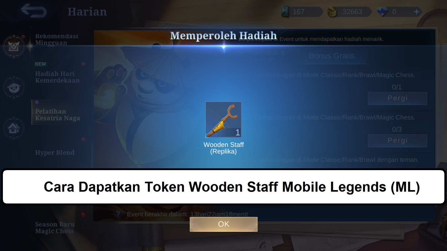 Cara Dapatkan Token Wooden Staff Mobile Legends (ML) – Esportsku