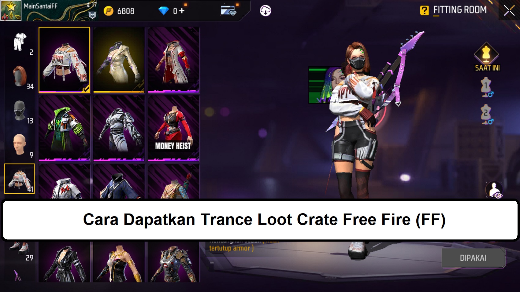 Cara Dapatkan Trance Loot Crate Free Fire (FF) – Esportsku