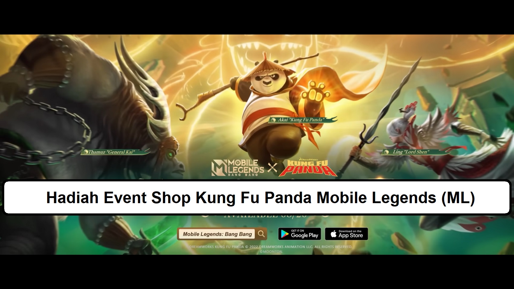 Hadiah Event Shop Kung Fu Panda Mobile Legends (ML) – Esportsku