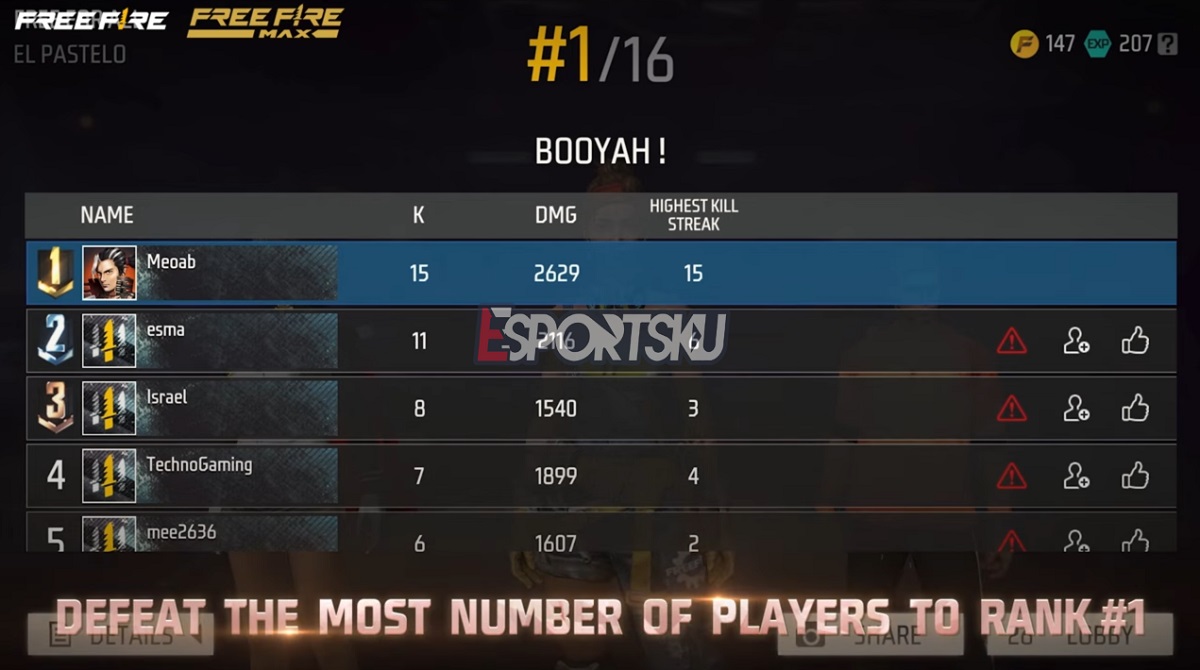 5 Tips Bermain Mode Free for All Free Fire (FF) – Esportsku