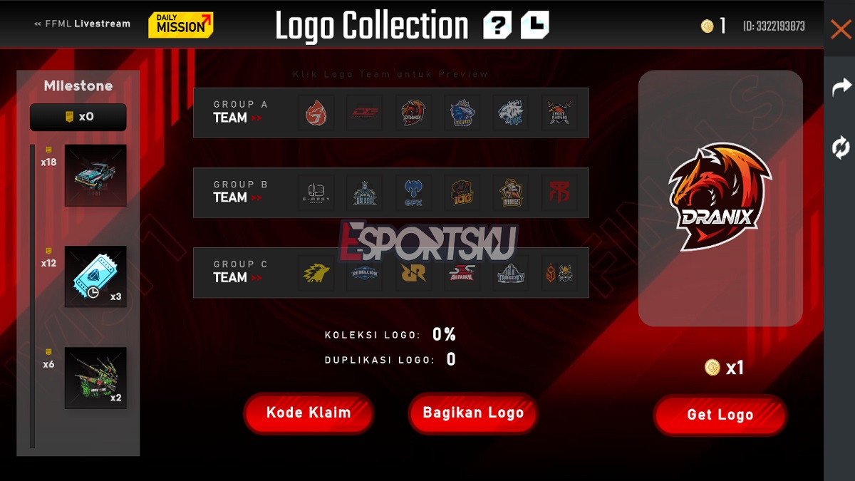 Cara Bermain Event Logo Collection FFML 2022 Free Fire (FF) – Esportsku