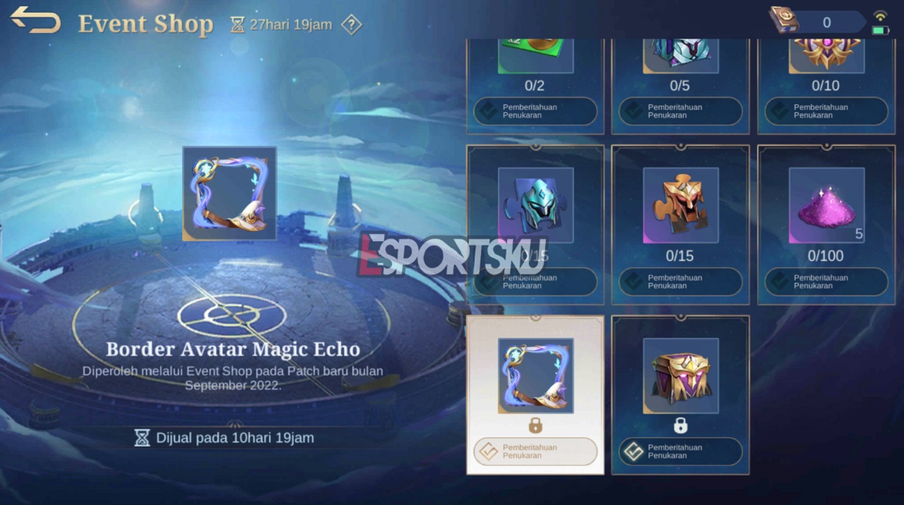 Cara Dapatkan Border Avatar Magic Echo Mobile Legends (ML) – Esportsku