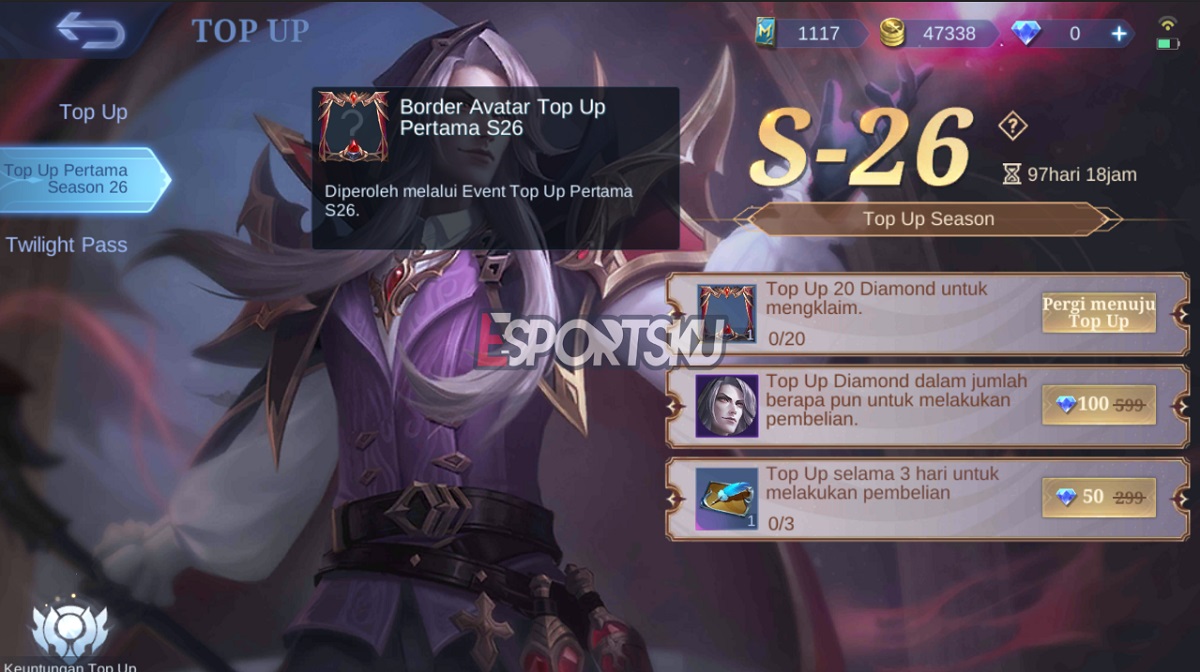Cara Dapatkan Border Avatar Royal Magus Mobile Legends (ML) – Esportsku
