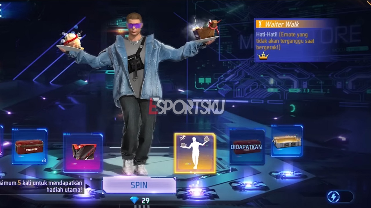 Cara Dapatkan Emote Walter Walk Free Fire (FF) – Esportsku