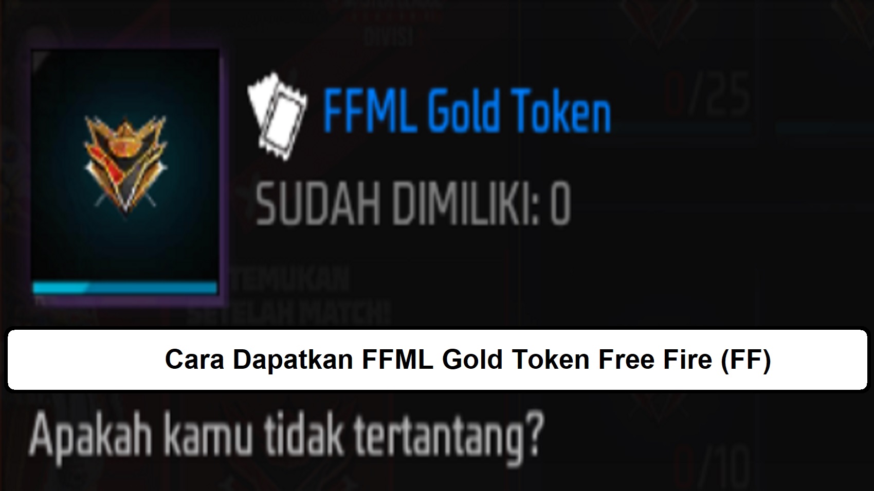 Cara Dapatkan FFML Gold Token Free Fire (FF) – Esportsku