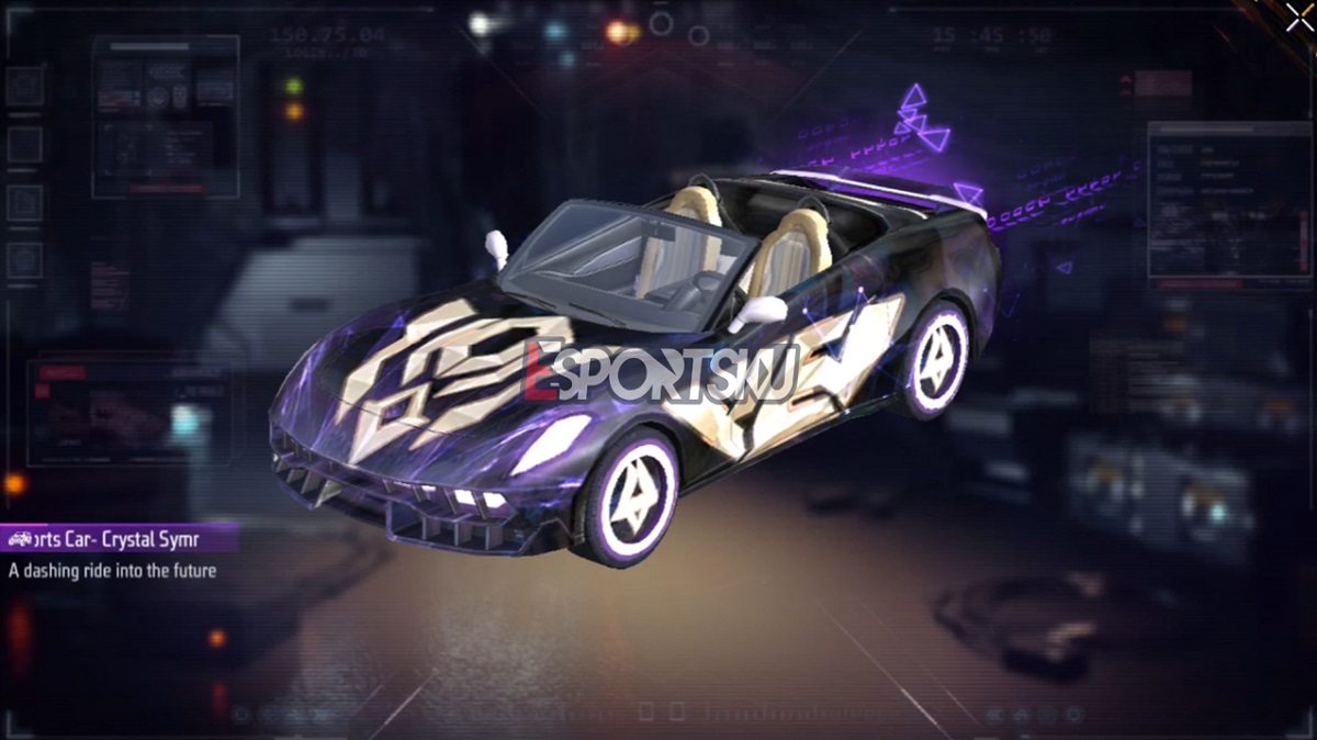 Cara Dapatkan Skin Sports Car Crystal Symmetry Free Fire (FF) – Esportsku