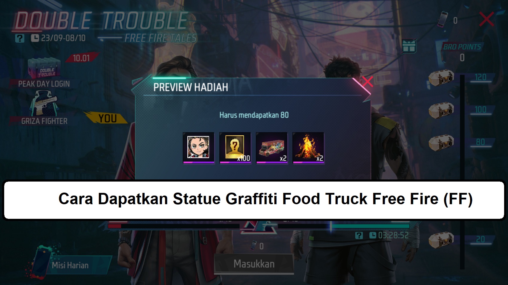 Cara Dapatkan Statue Graffiti Food Truck Free Fire (FF) – Esportsku