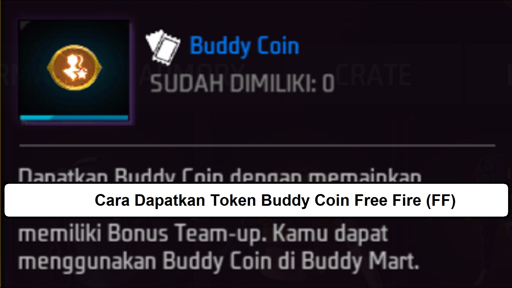 Cara Dapatkan Token Buddy Coin Free Fire (FF) – Esportsku