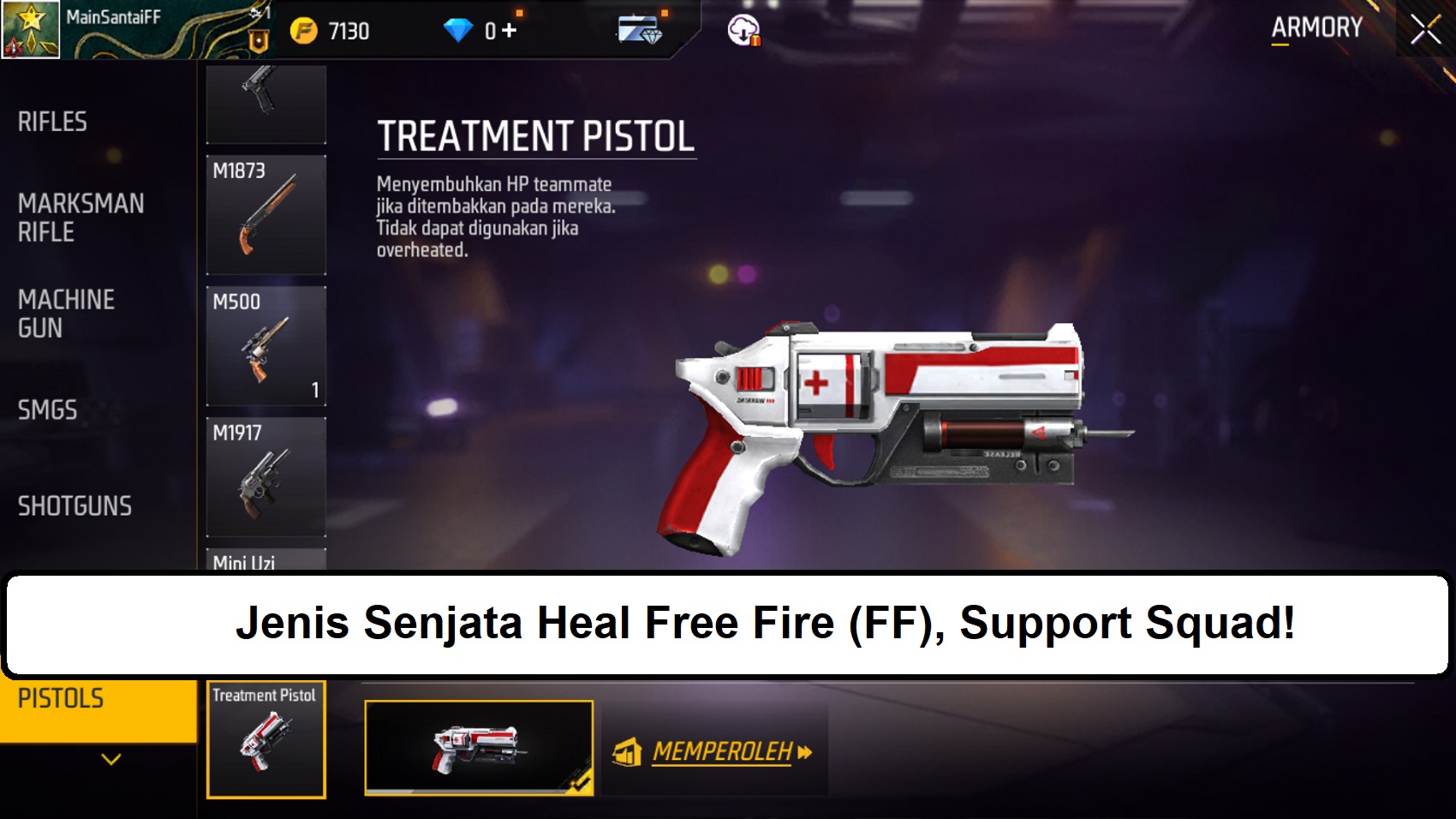 4 Jenis Senjata Heal Free Fire (FF), Support Squad! – Esportsku