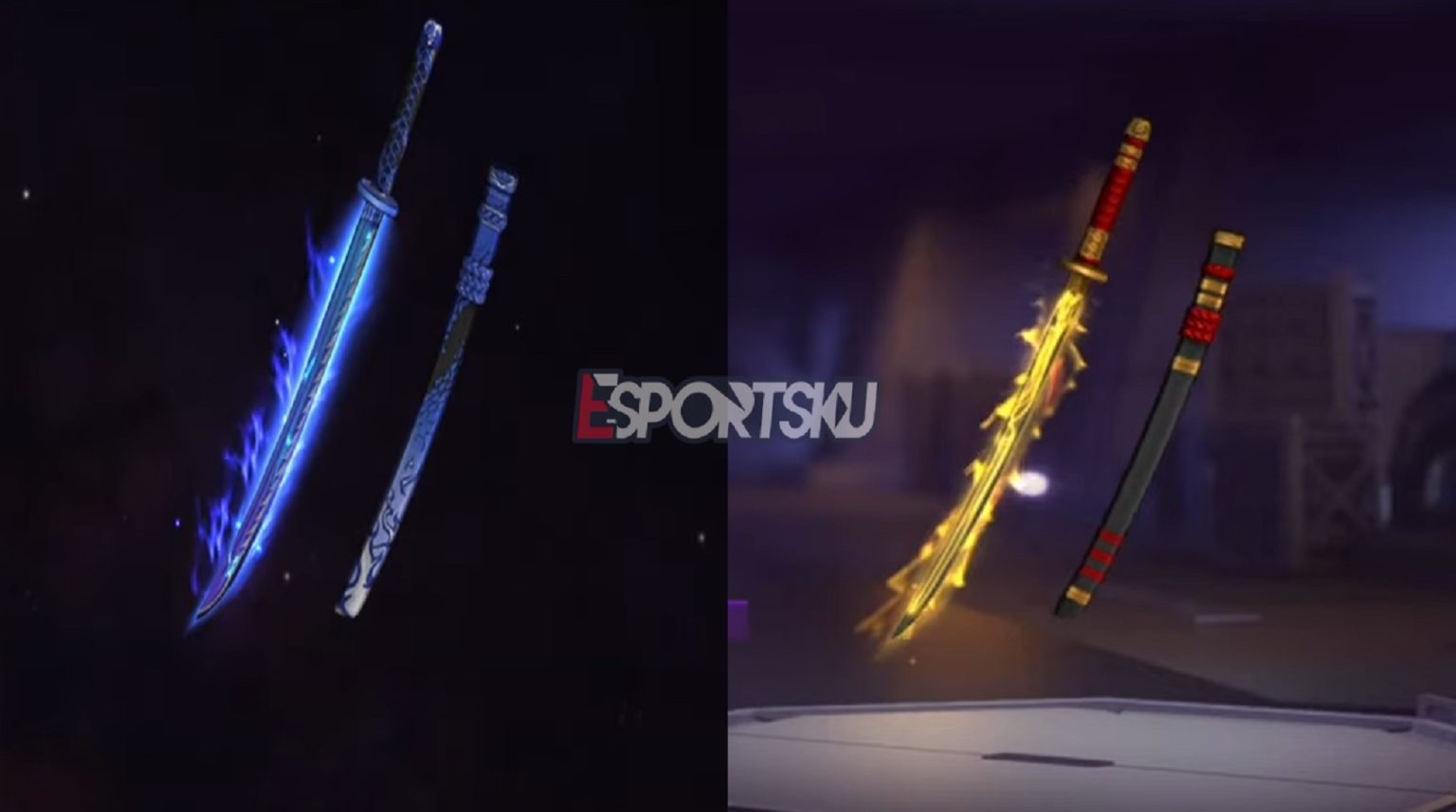 Harga Skin Katana Indigo Burn Epic Free Fire (FF) – Esportsku