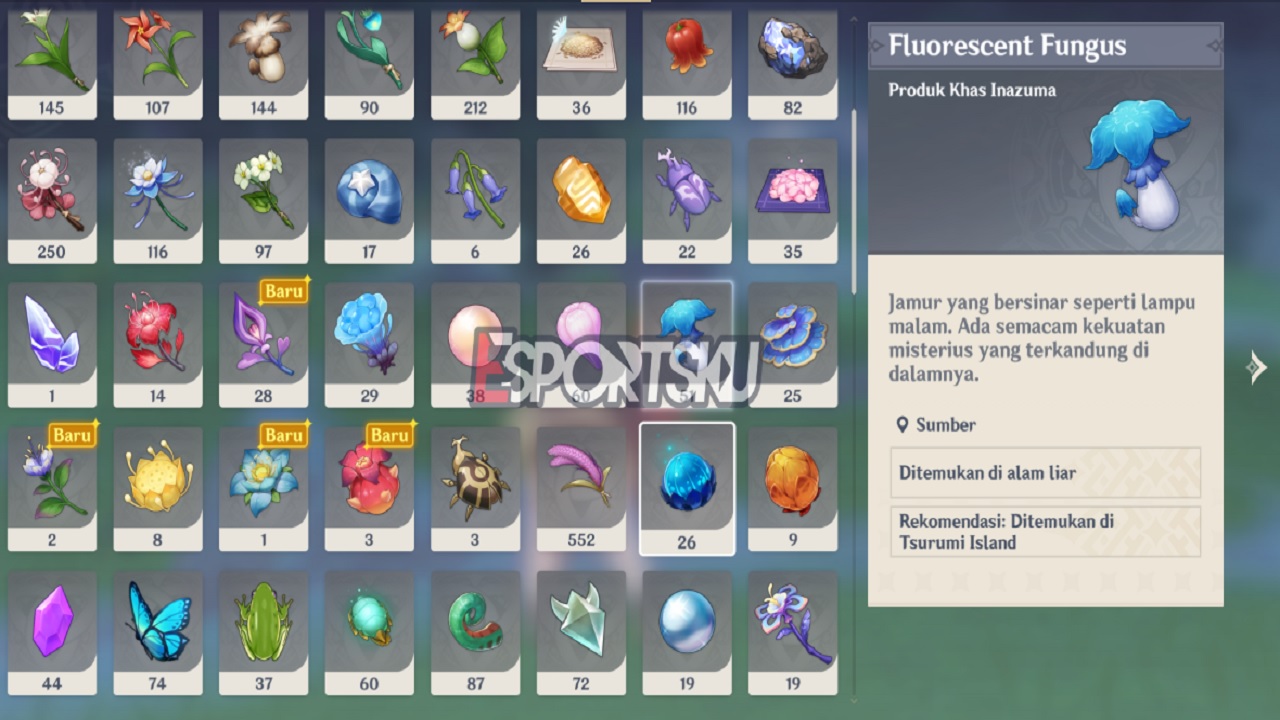 Lokasi Farming Fluorescent Fungus Genshin Impact – Esportsku