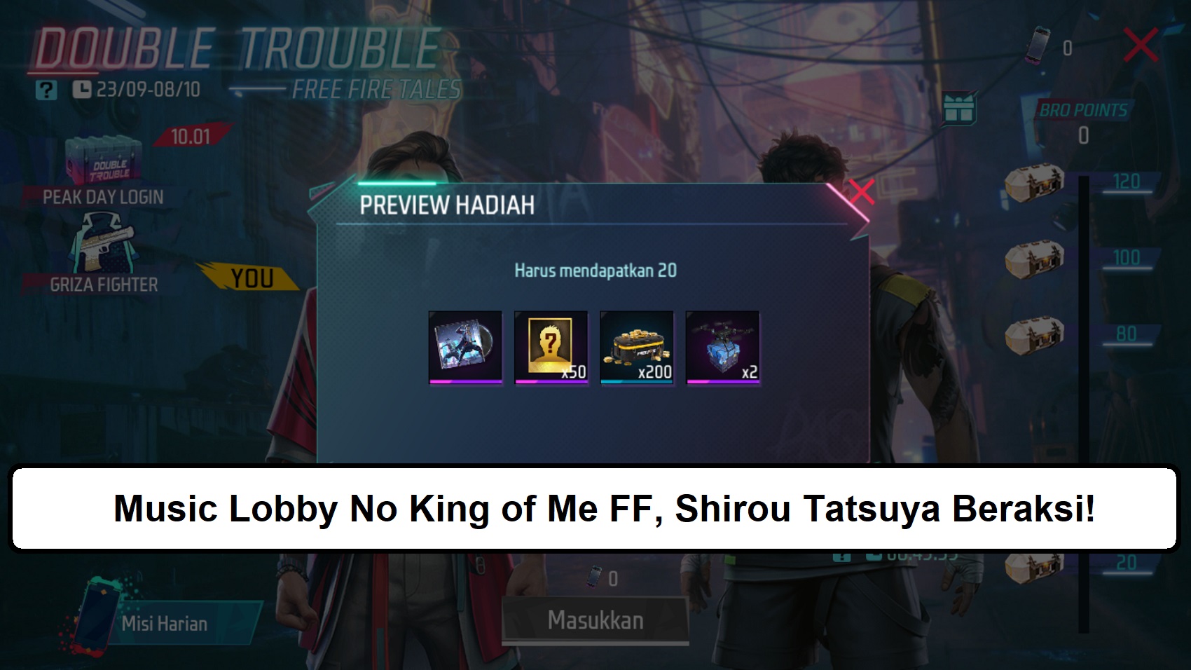 Music Lobby No King of Me FF, Shirou Tatsuya Beraksi! – Esportsku