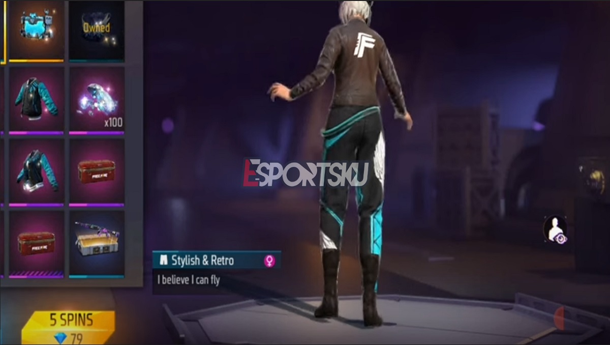 Skin Celana Stylish & Retro Free Fire, Karakter FF Bisa Terbang ...