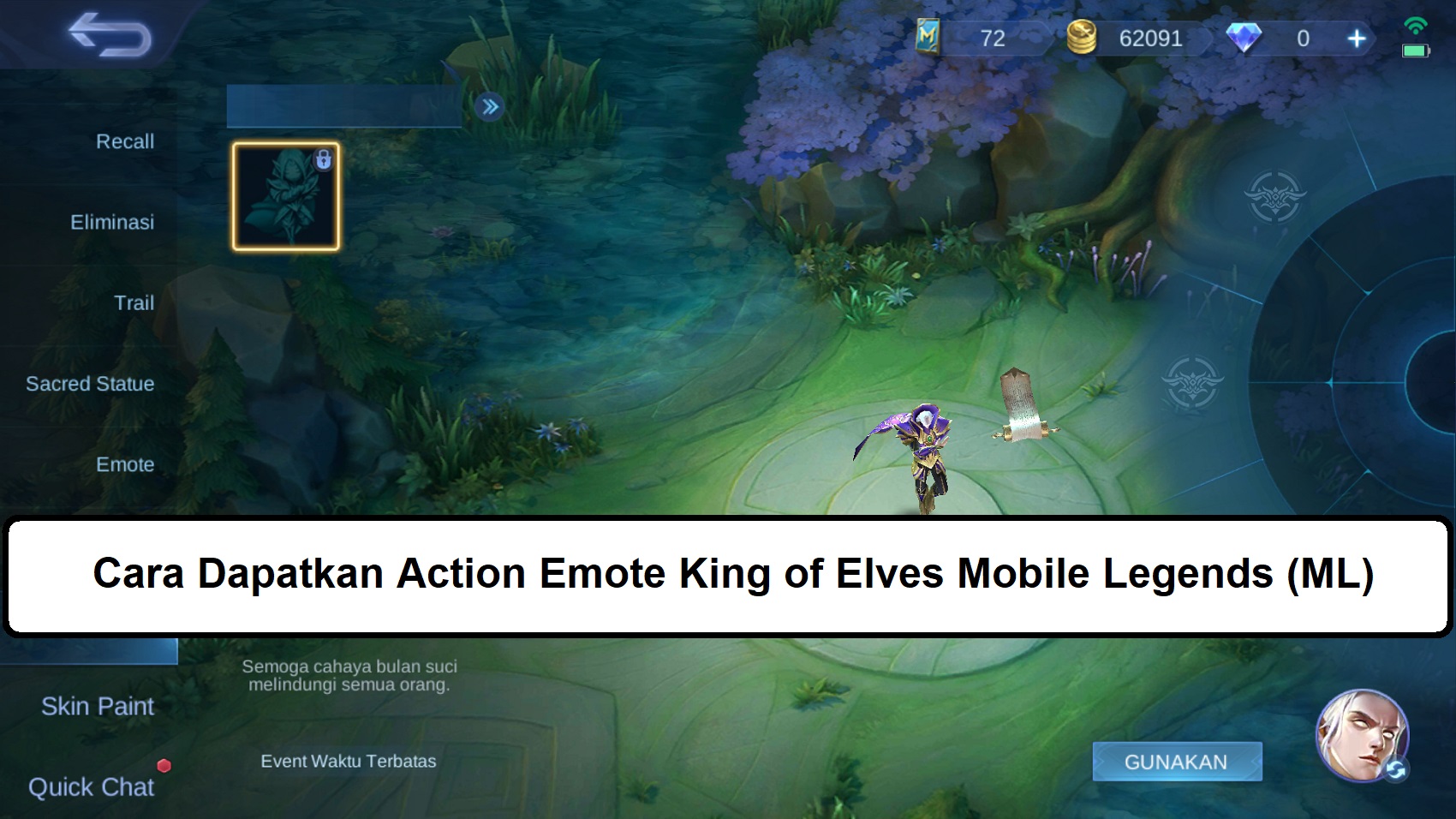 Cara Dapatkan Action Emote King of Elves Mobile Legends (ML) – Esportsku