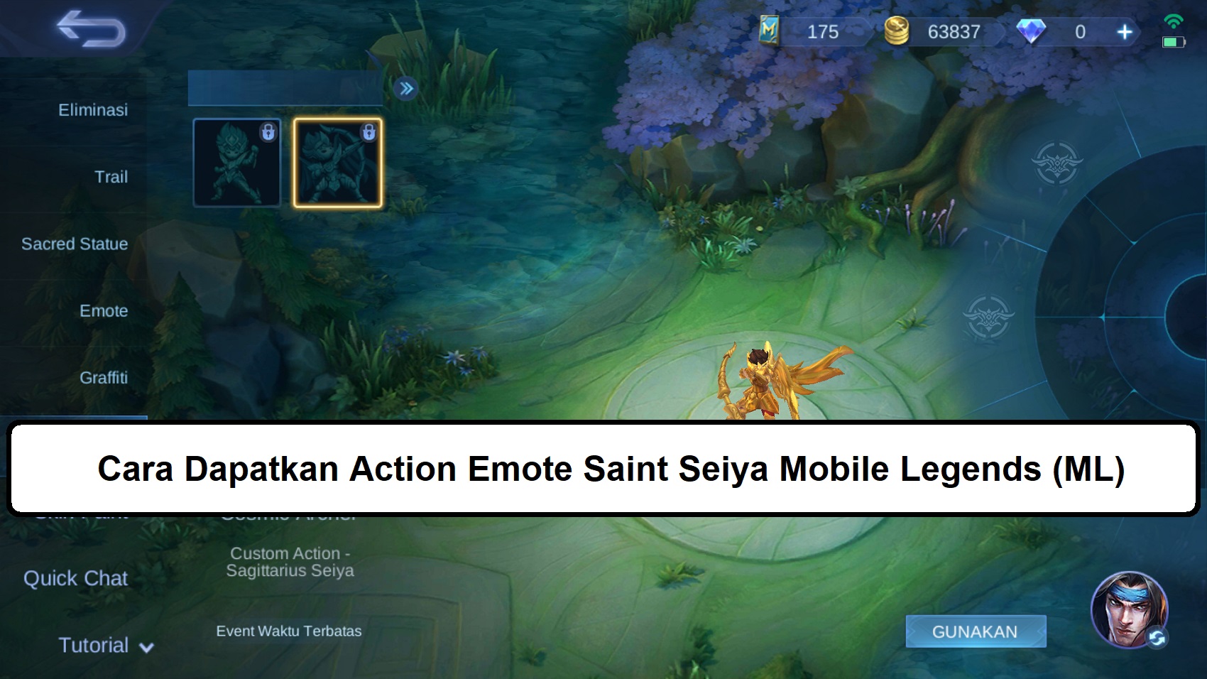 Cara Dapatkan Action Emote Saint Seiya Mobile Legends (ML) – Esportsku