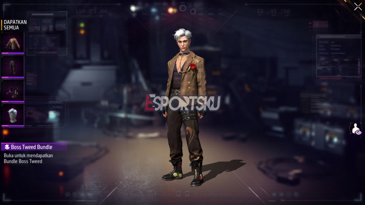Cara Dapatkan Bundle Boss Tweed Free Fire (FF) – Esportsku