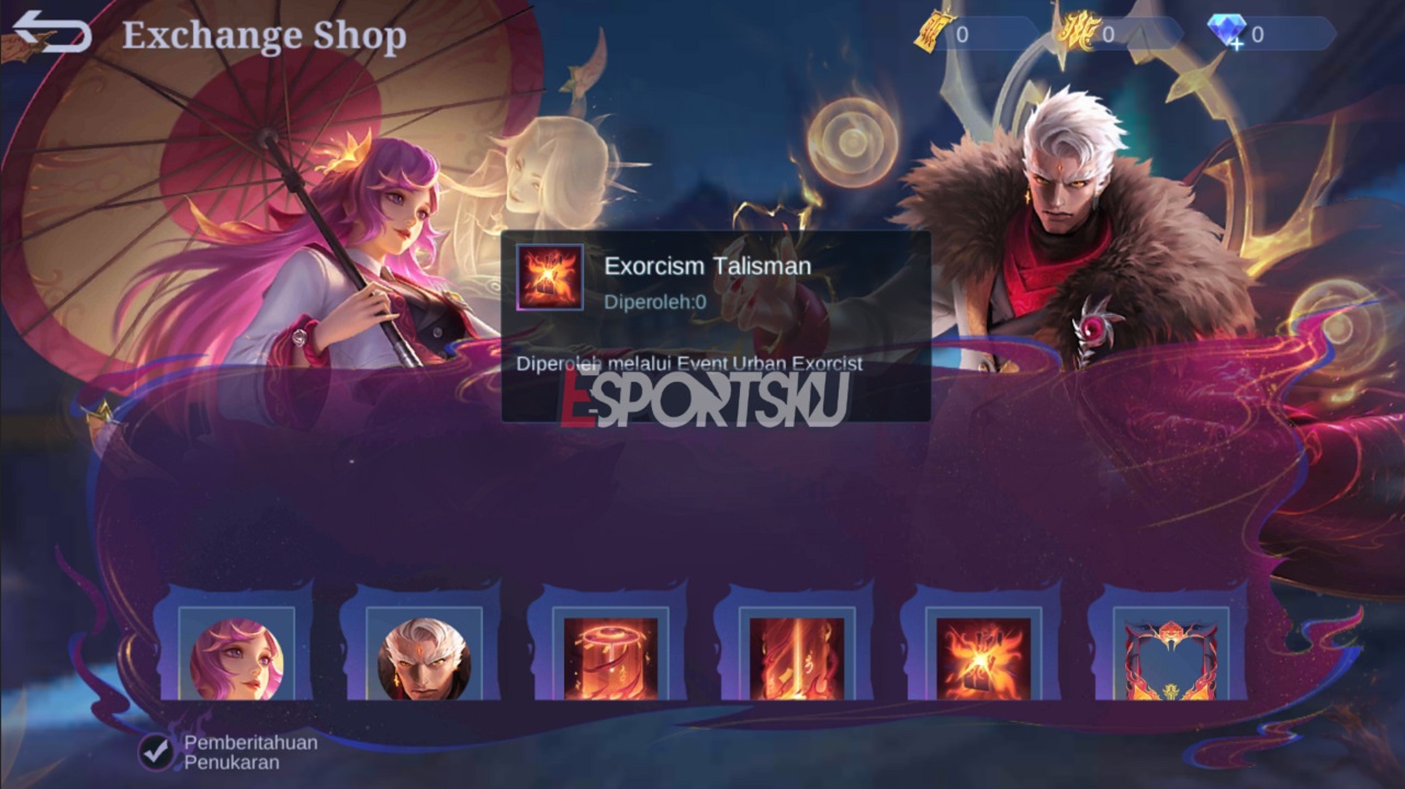 Cara Dapatkan Efek Eliminasi Exorcism Talisman Mobile Legends (ML ...