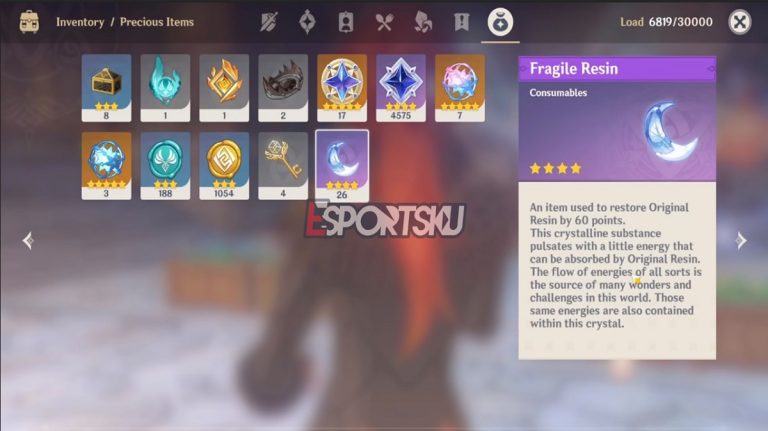 Cara Dapatkan Fragile Resin Genshin Impact – Esportsku