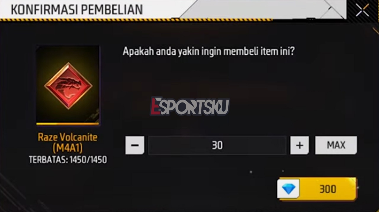 Cara Dapatkan Token Evo M4A1 Infernal Free Fire (FF) – Esportsku