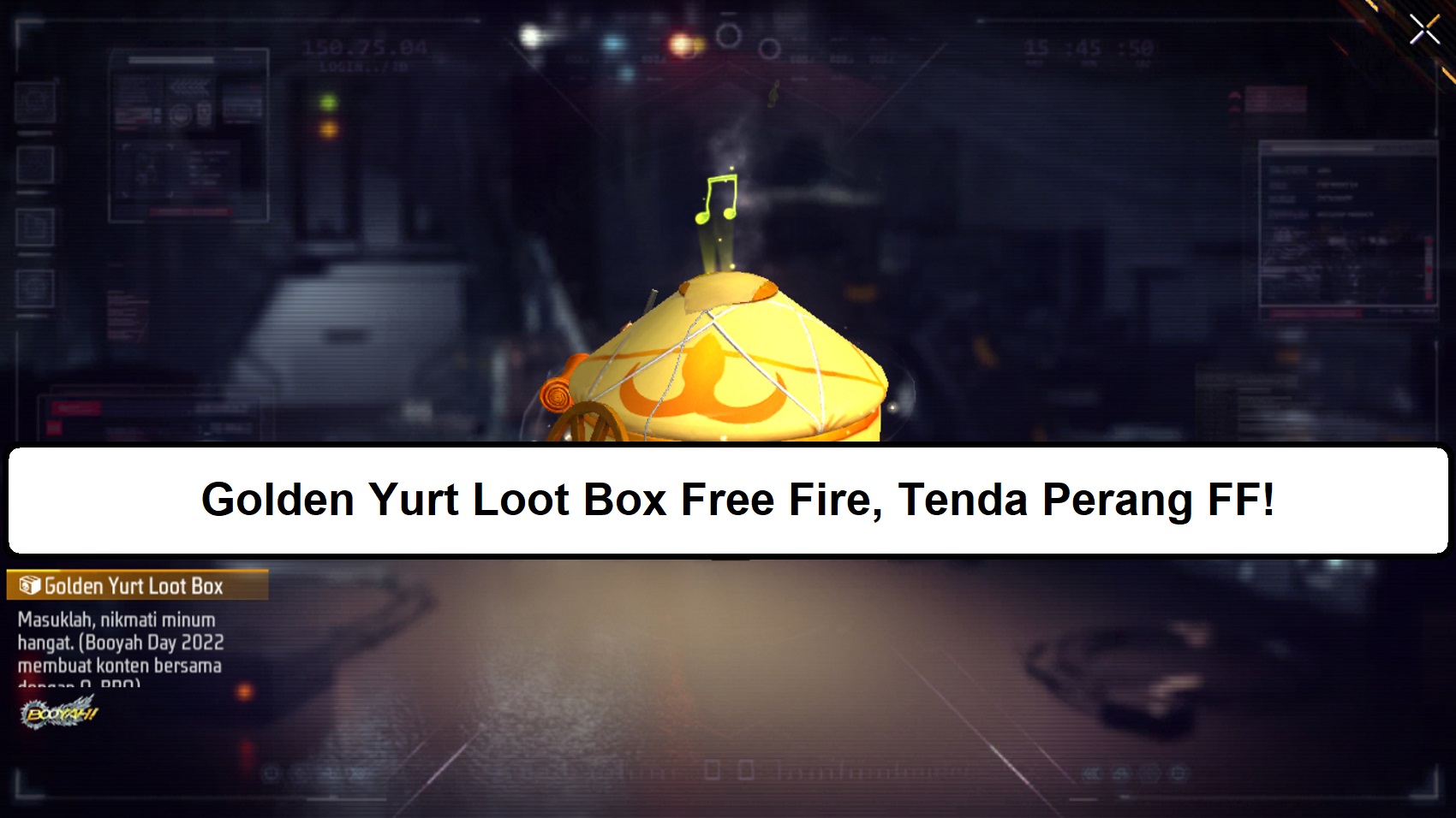 Golden Yurt Loot Box Free Fire, Tenda Perang FF! – Esportsku