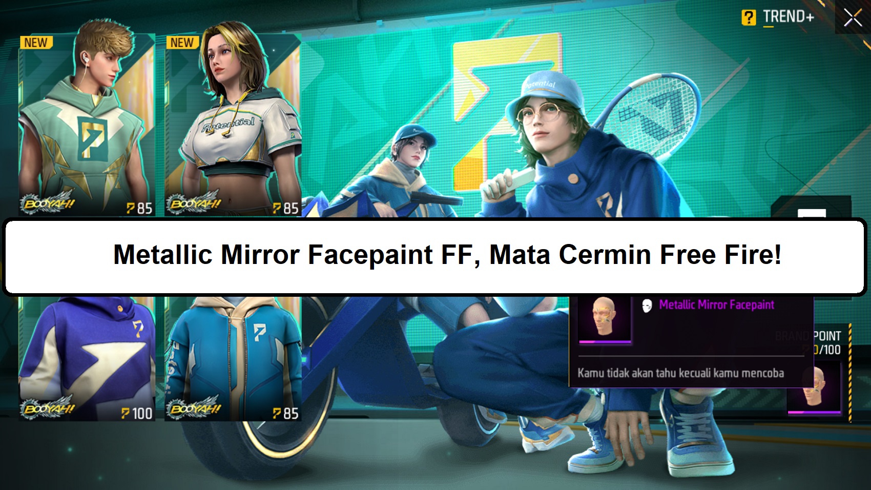 Metallic Mirror Facepaint FF, Mata Cermin Free Fire! – Esportsku