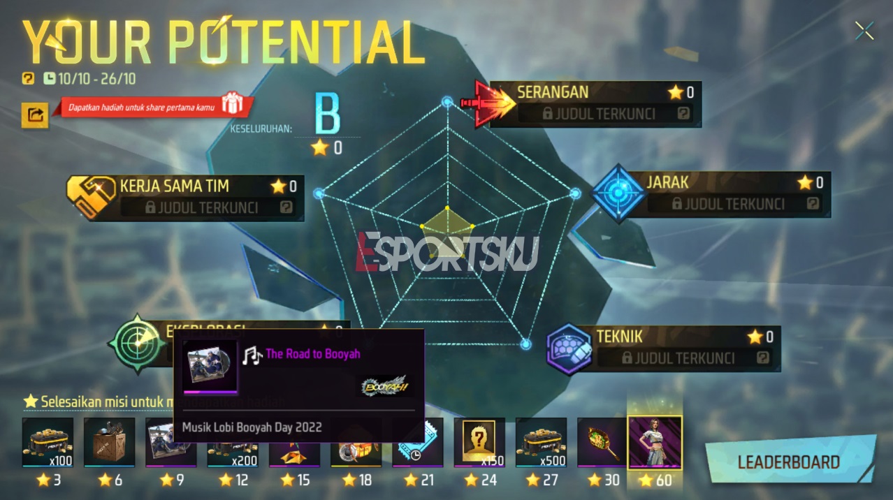 Music Lobby The Road of Booyah FF, Perjalanan Free Fire! – Esportsku