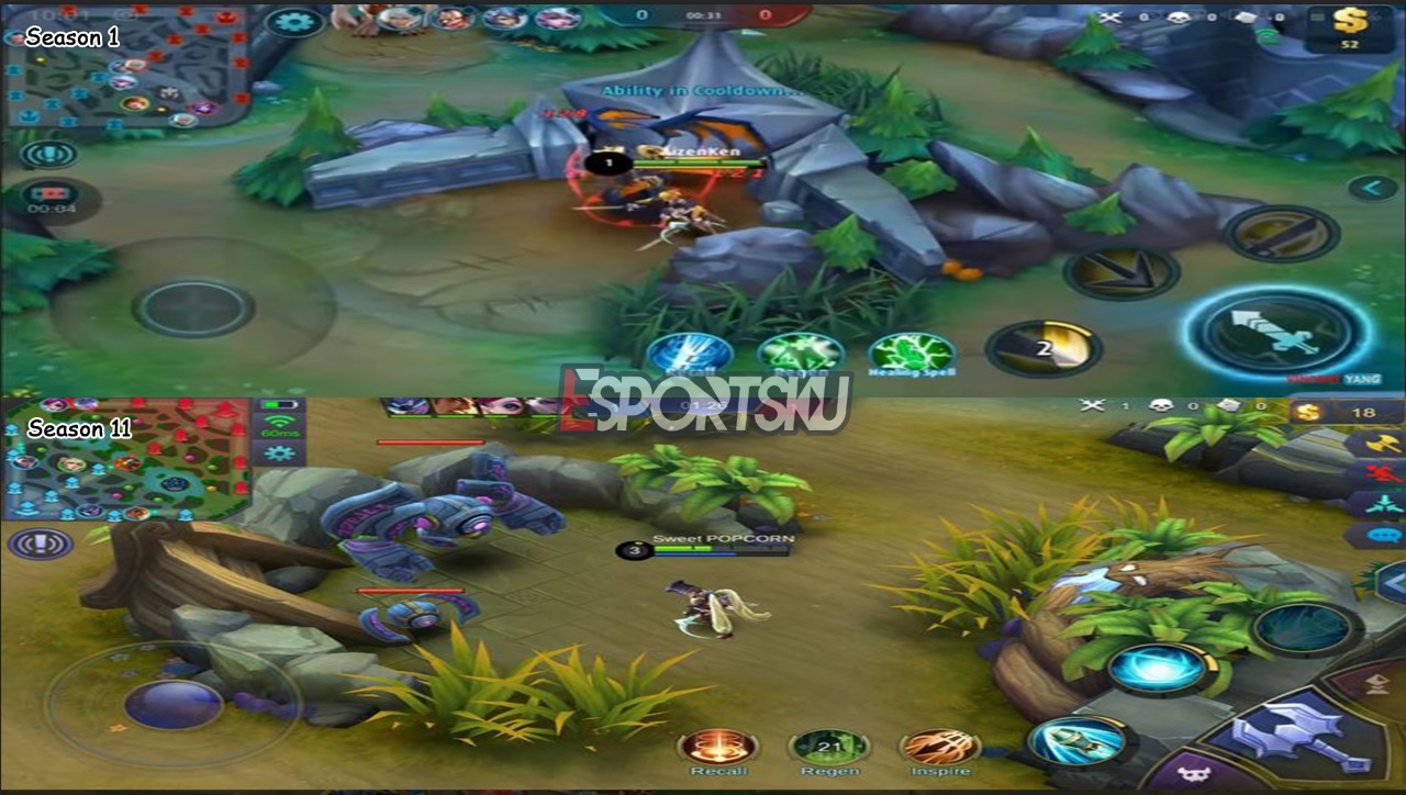 Tampilan Awal Game Mobile Legends (ML) Dari Season 1 sampai 11 ...