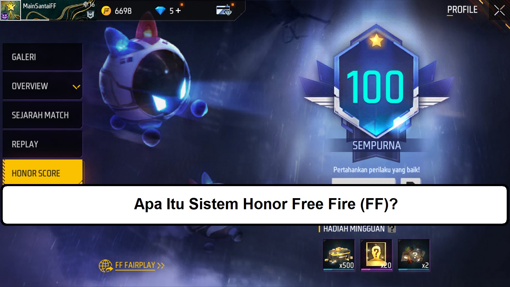 Apa Itu Sistem Honor Free Fire (FF)? – Esportsku