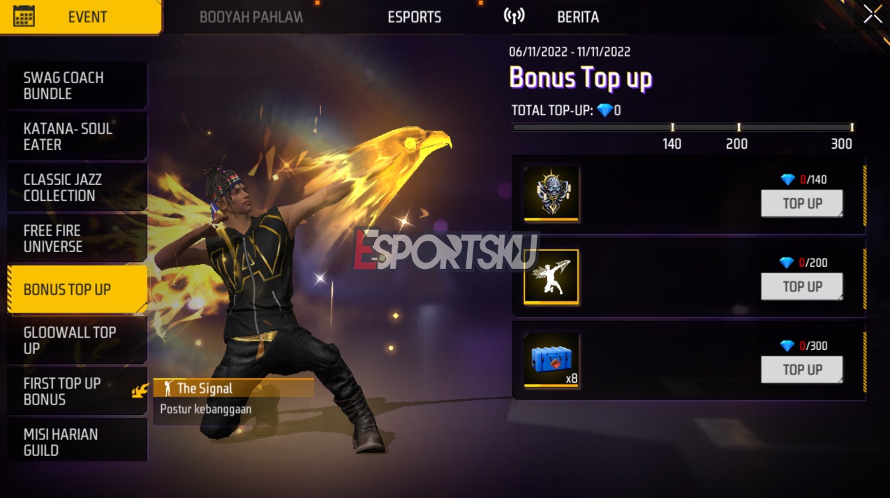 Cara Dapat Emote The Signal dan Backpack Soul Keeper Free Fire (FF ...