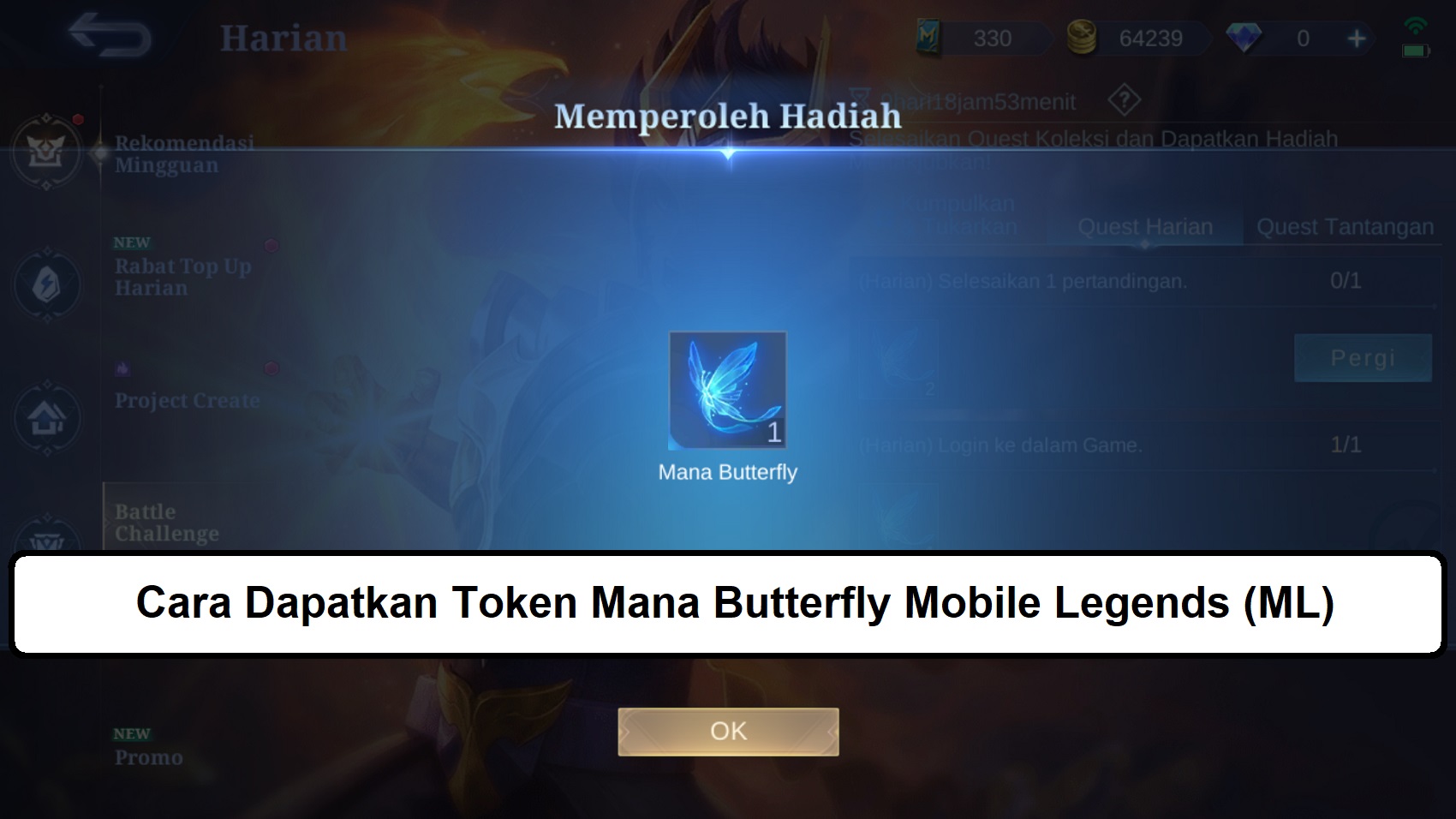 Cara Dapatkan Token Mana Butterfly Mobile Legends (ML) – Esportsku