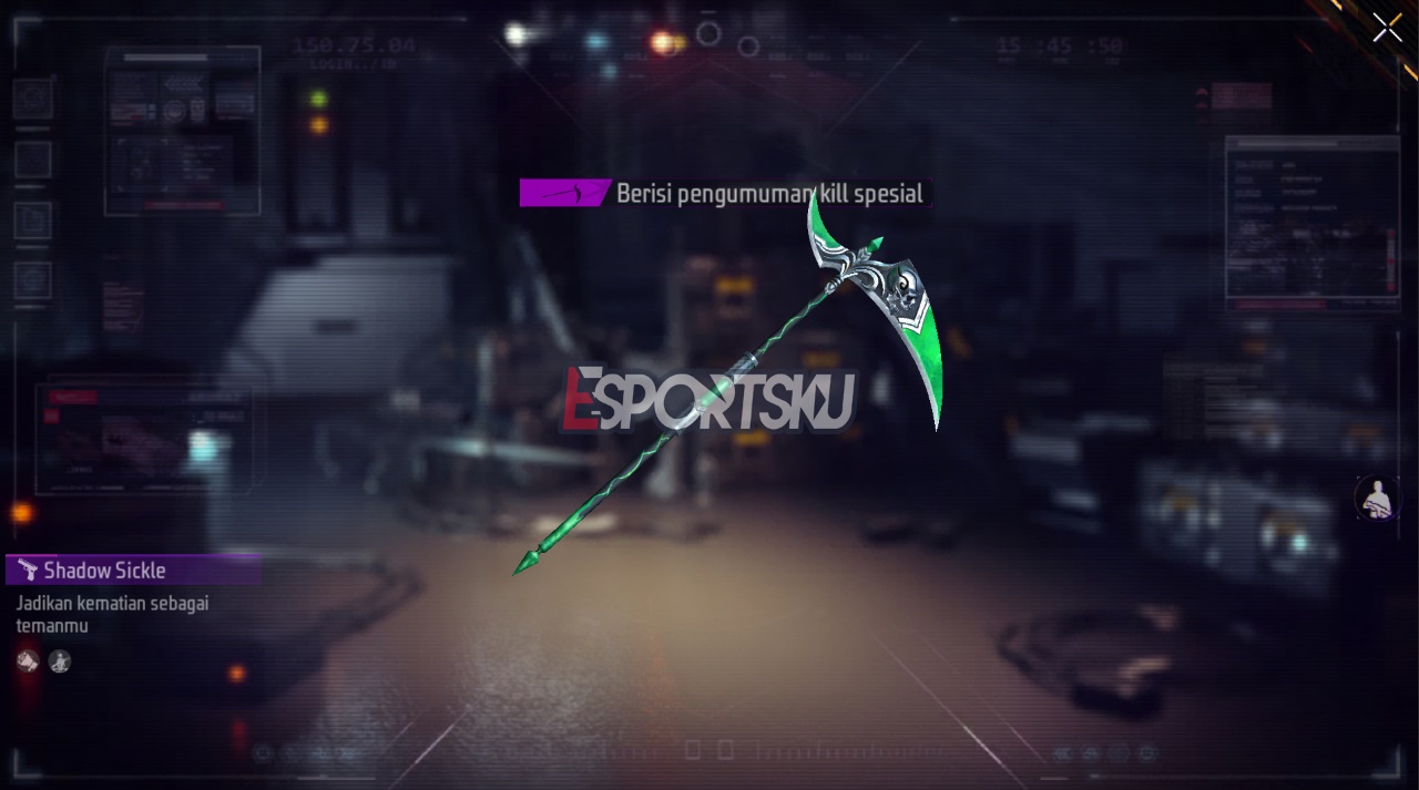 Gun Skin Scythe Shadow Sickle FF, Sang Pemotong Jiwa! – Esportsku
