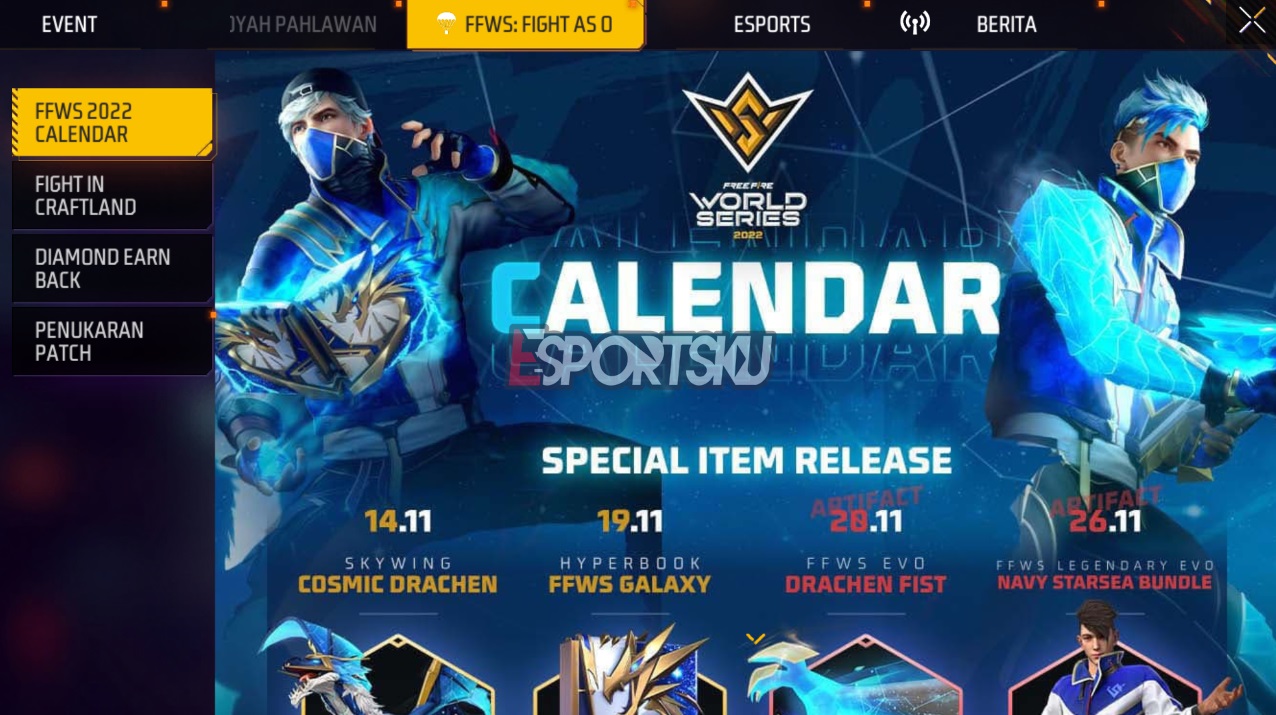Jadwal Event FFWS Fight as One 2022 Free Fire (FF) – Esportsku
