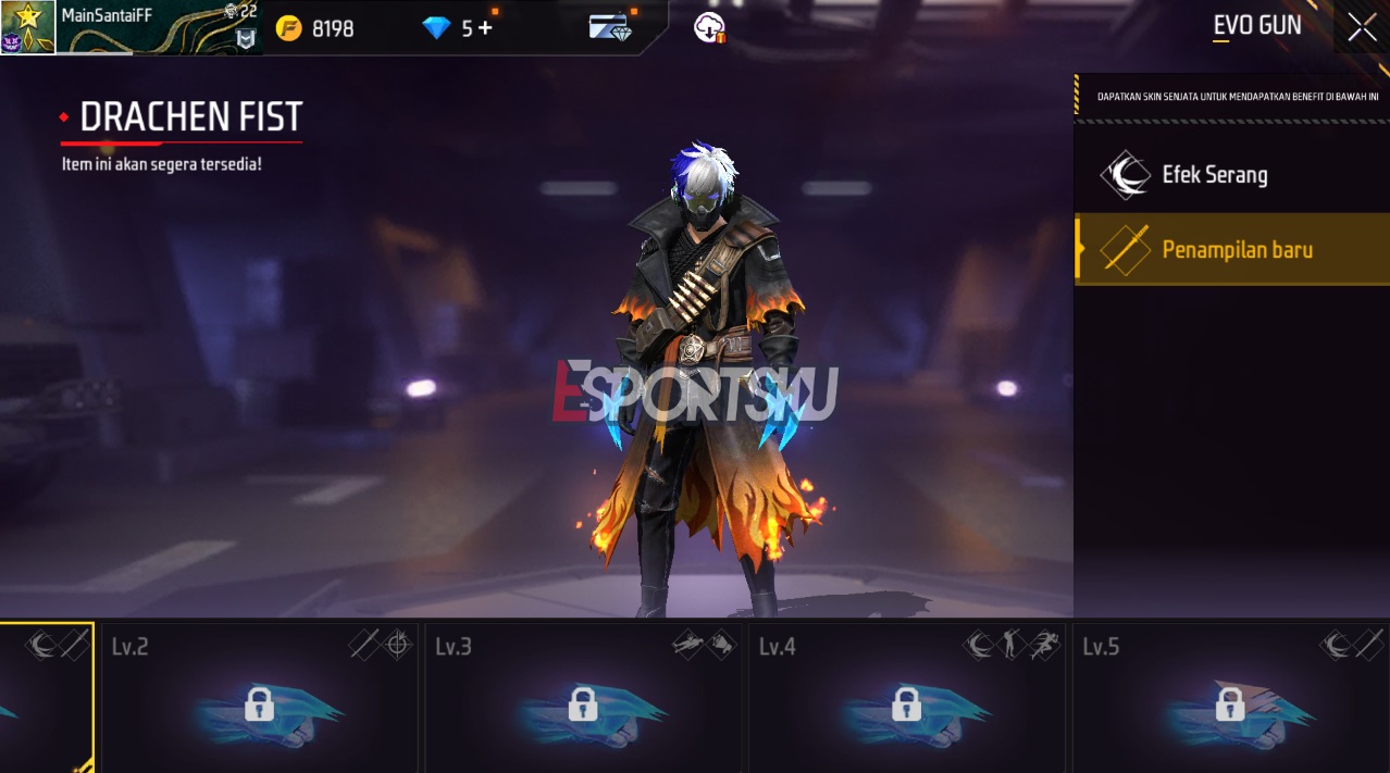 5 Level Evolution Gun Fist FF, Drachen Fist Free Fire! – Esportsku