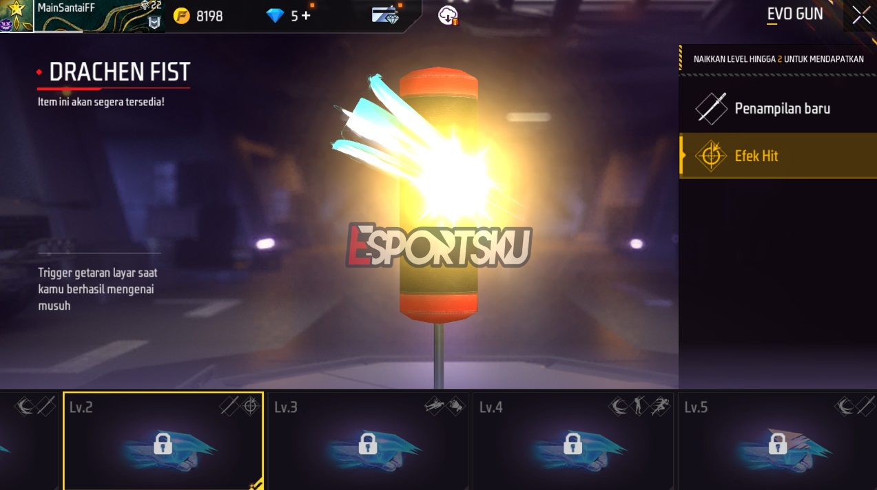 5 Level Evolution Gun Fist FF, Drachen Fist Free Fire! – Esportsku