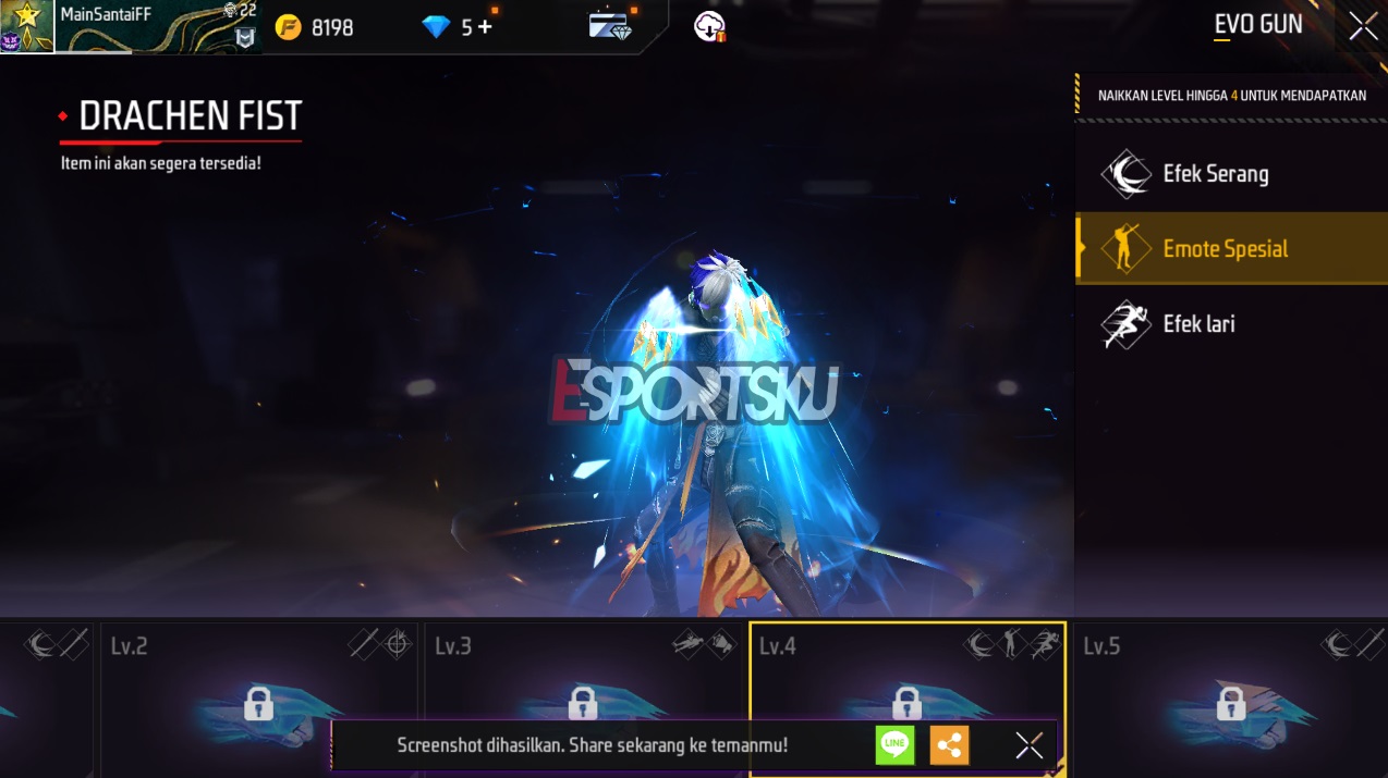 5 Level Evolution Gun Fist FF, Drachen Fist Free Fire! – Esportsku