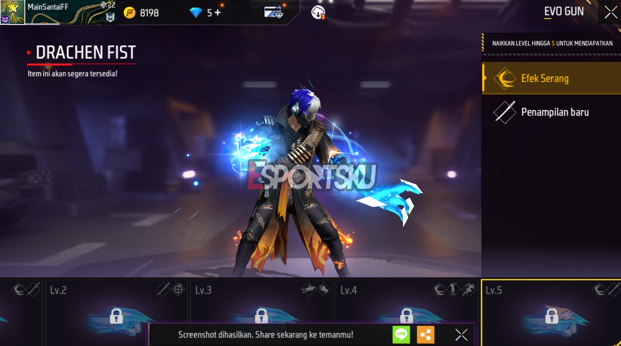 5 Level Evolution Gun Fist FF, Drachen Fist Free Fire! – Esportsku
