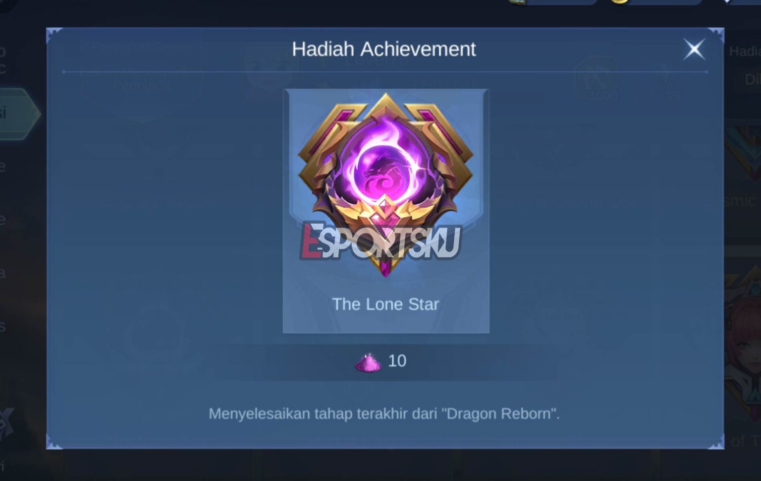 Achievement The Lone Star ML, Event Khusus Mobile Legends! – Esportsku