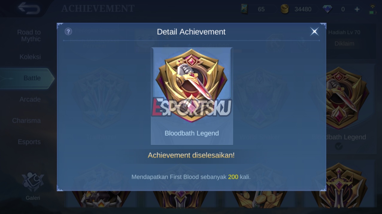 Bloodbath Legend Mobile Legends (ML), Raja First Blood! – Esportsku