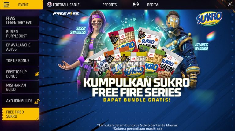 Bundle Event Free Fire (FF) x Sukro, Ini Cara Ikutannya! – Esportsku