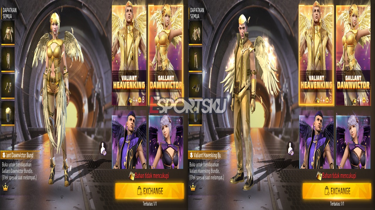 3 Bundle Incubator Synthetic Angel Free Fire (FF) – Esportsku