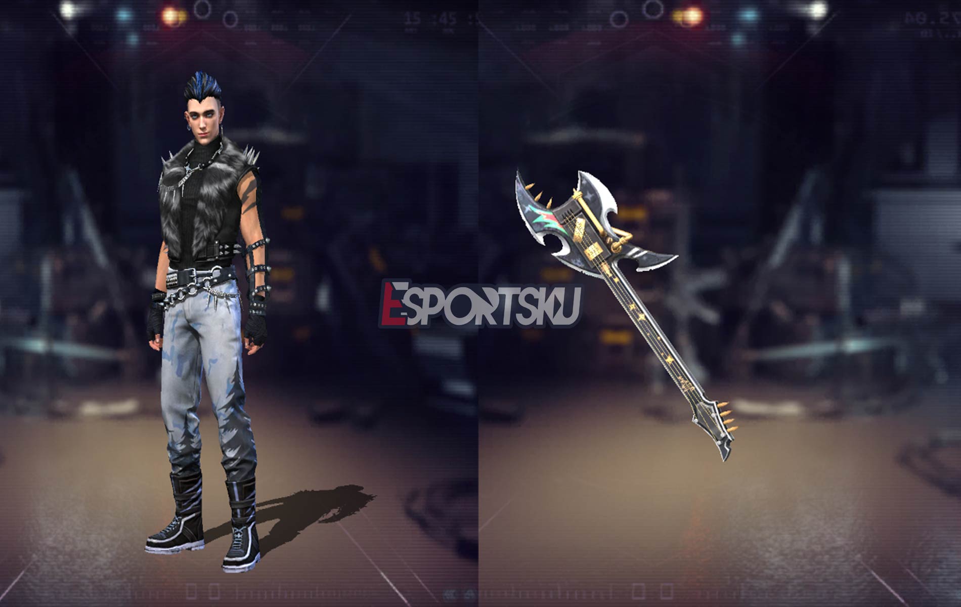 Cara Dapatkan Bundle Rocker Stud dan Bat Frost Edge Axe Free Fire (FF ...