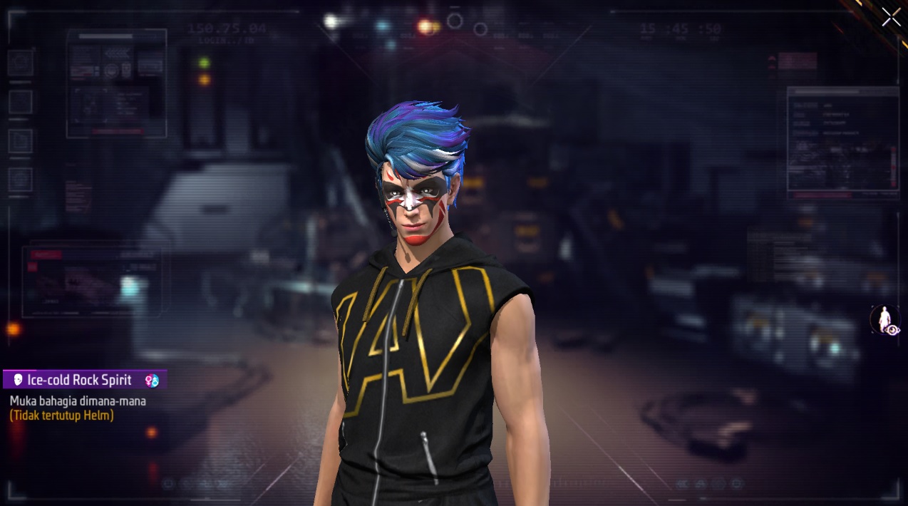 Cara Dapatkan Facepaint Ice-Cold Rock Spirit Free Fire (FF) – Esportsku