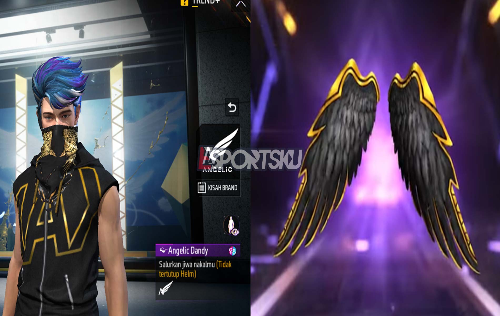 Cara Dapatkan Masker Dandy dan Backpack Deadly Angelic Free Fire (FF ...